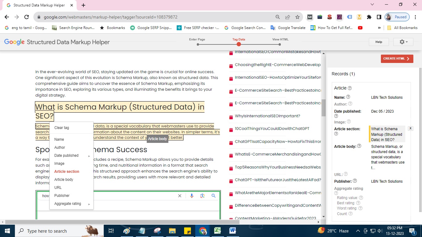 How Schema Markup Works - Step-by-step Guide for Creating Schema Markup | LBN Tech Solutions